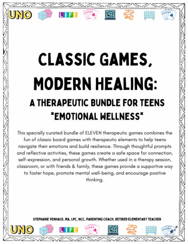 Therapeutic Mental Health Game Bundle – Explore Emotions & Build ...